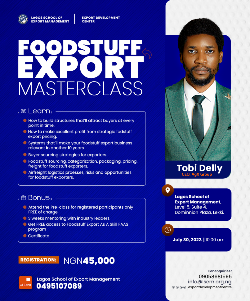 Foodstuff Export Masterclass EventPrime